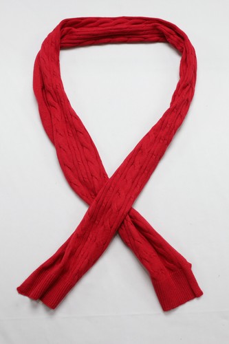 Talbots Women's Woven Knitted Neck Scarf RP9 Red See Description NWT | eBay