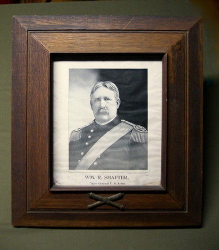 Framed Portrait Image of Gen. William Shafter - Circa 1898 | eBay