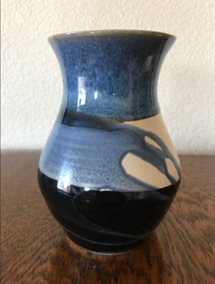 NEW SMALL VASE HAND MADE FROM A LOCAL CERAMIC ARTIST 6.5" T x 4" W ...