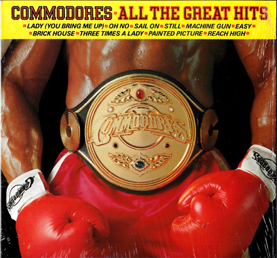 COMMODORES All The Great Hits, Vinyl LP-In Shrink Motown 1982 CRC VG+ ...