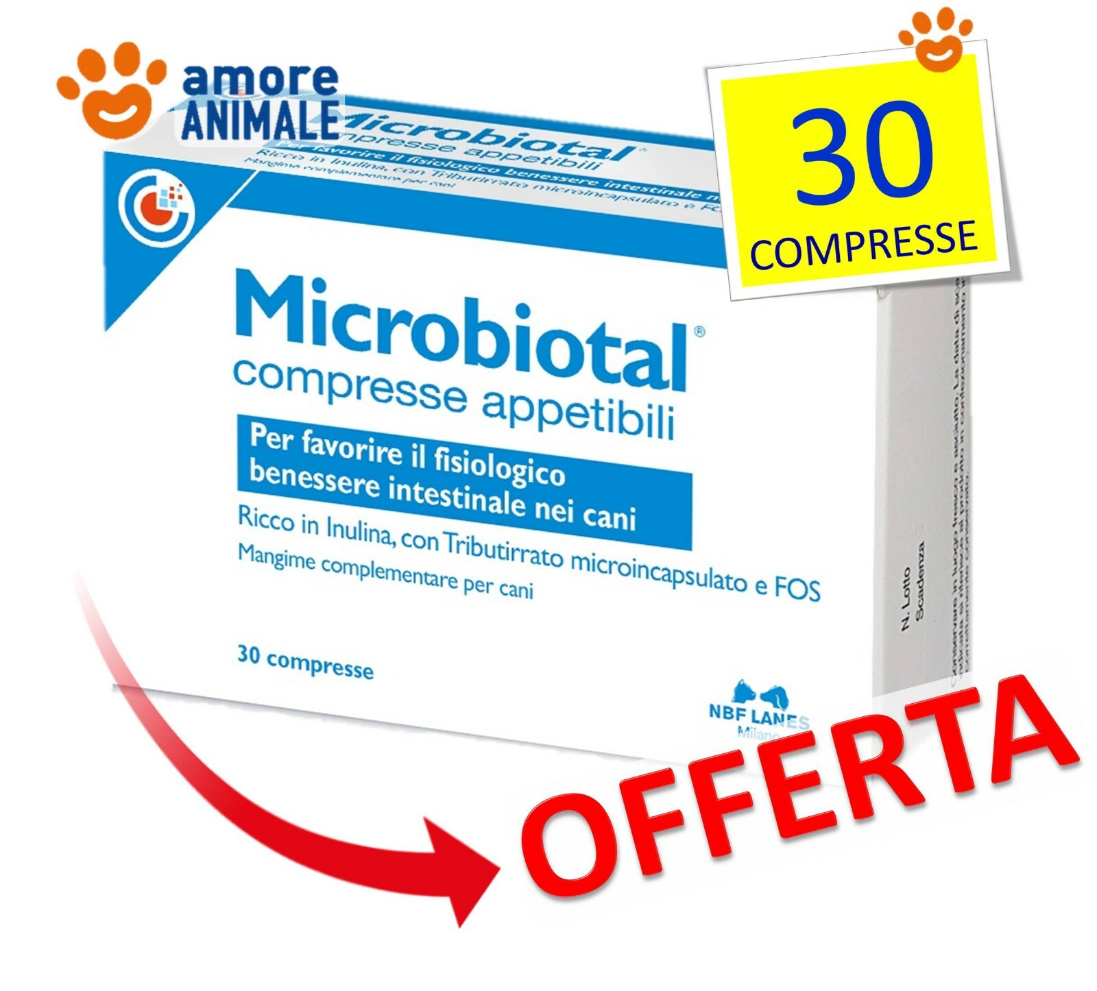 NBF Lanes Microbiotal CANE 30 compresse - Contrasta gli squilibri ...