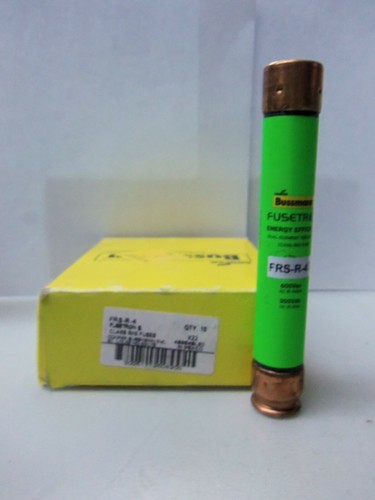 New Lot Bussmann Fusetron FRS-R-4 Amp Fuses Energy Efficient Class RK5 ...