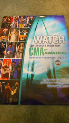 2008 CMA Awards Poster Carrie Underwood Kenny Chesney Alison Krauss ...