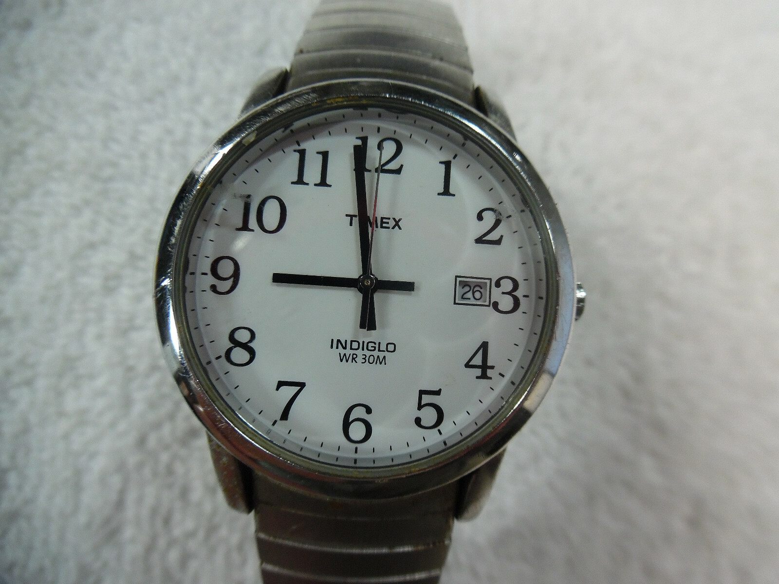 Timex Indiglo WR30M Date Watch 160-20H - Gem