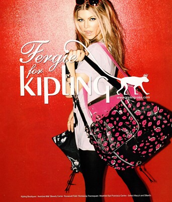 2011 magazine AD FERGIE for KIPLING Boutiques Fashion Accessories ...