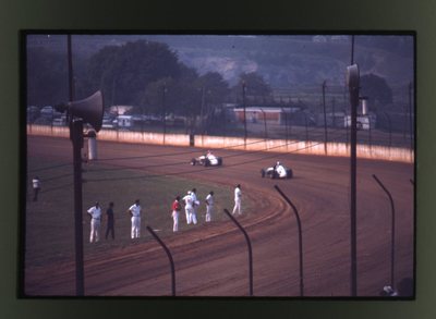 1968 USAC Nazareth 100 - Dirt Track Race Scene - Orig 35mm Race Slide ...