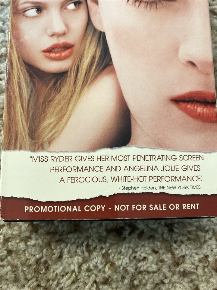 Girl, Interrupted Promotional Copy (VHS, 2000) Angelina Jolie, Winona ...
