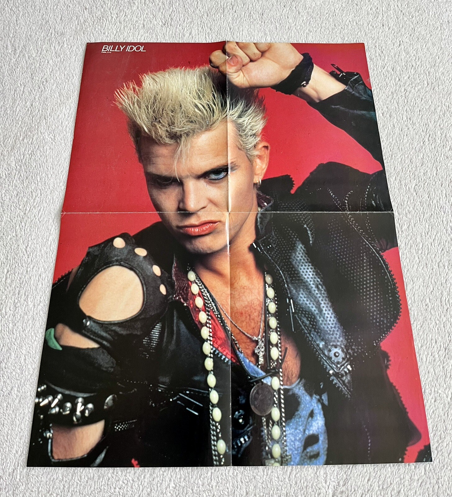 Billy Idol 80s Poster