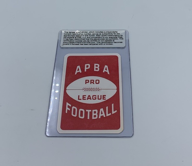 Mike Michalske Signed 1973 APBA Football GAME Card COA | eBay