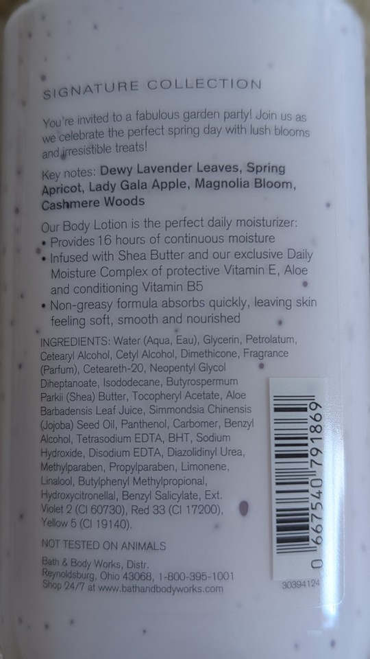 BRAND NEW Bath and Body Works Lavender & Spring Apricot Body Cream and ...