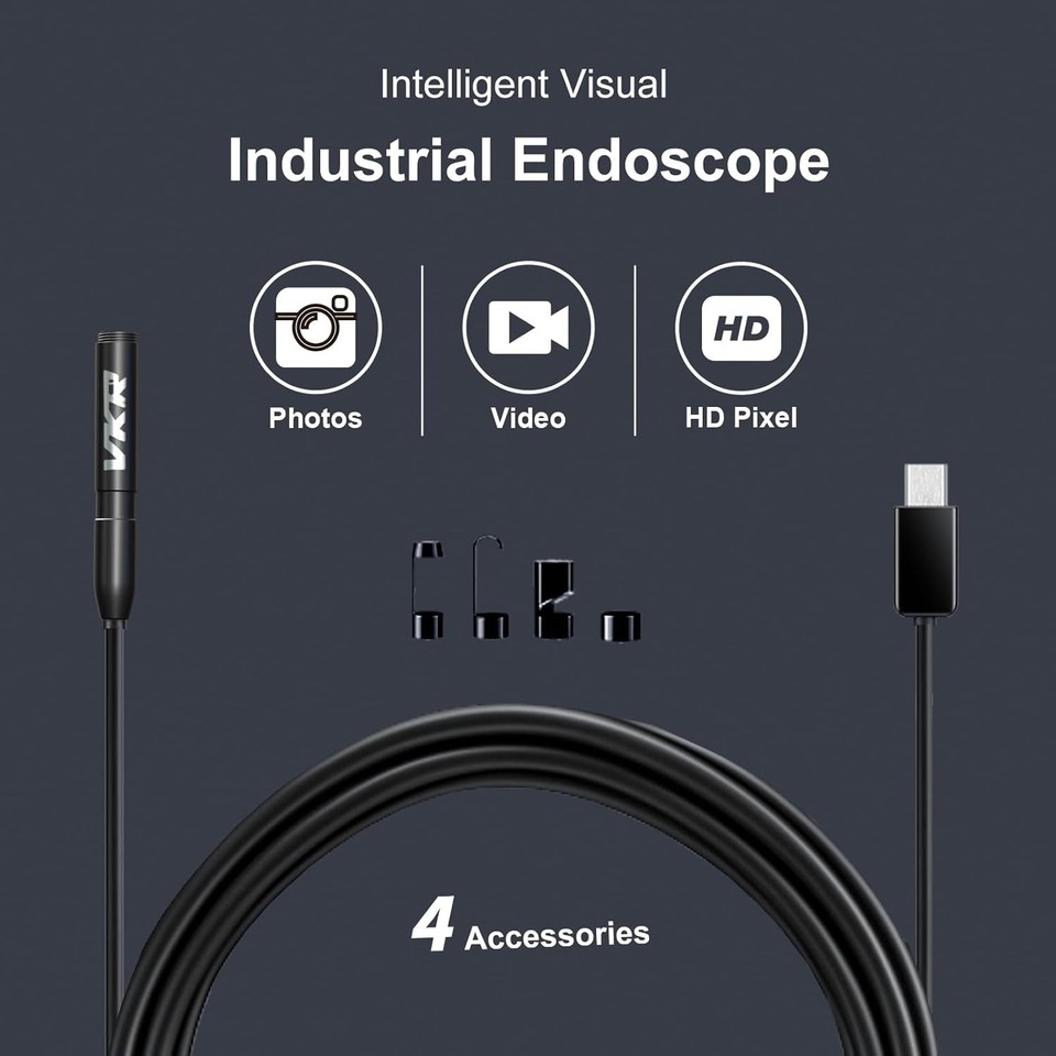 8LED USB Snake Endoscope Borescope HD Inspection Camera Scope For ...