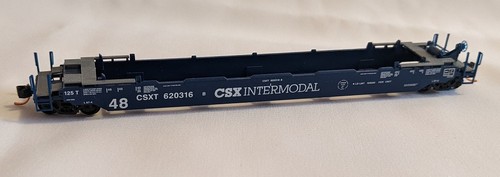 N Scale Micro Trains Husky Stack Car CSX Intermodal | eBay