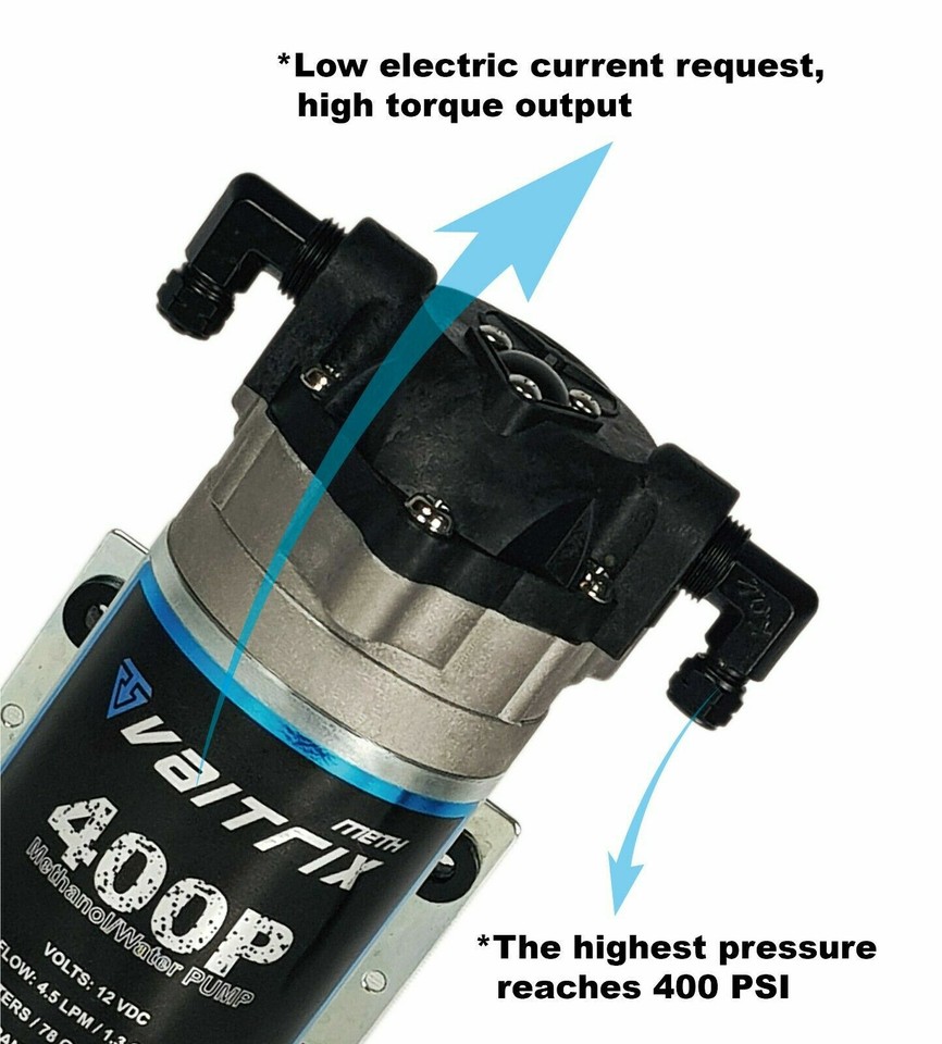 .400PSI Electronics Water/Methanol Injection Pump Recirculation 1/4 ...