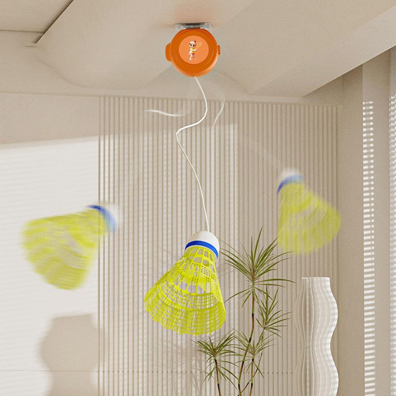 Badminton Trainers Stretch Self-study Practice Machine Robot Racket ...