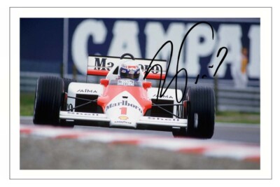 ALAIN PROST Signed Autograph PHOTO Fan Gift Print FORMULA ONE F1 ...