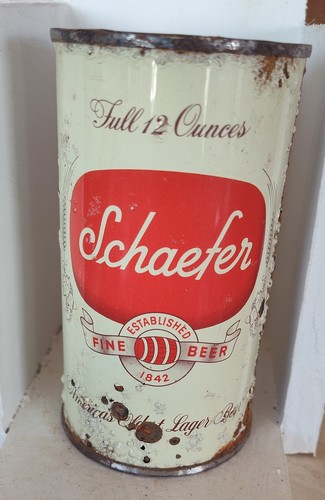 Schaefer Fine Beer, Empty Flat Top Can, | eBay