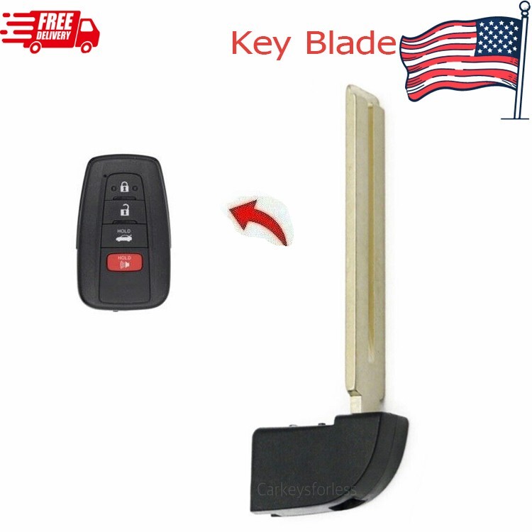 for Toyota Camry RAV4 2018-2020 Emergency Insert Smart Remote Key Blade ...