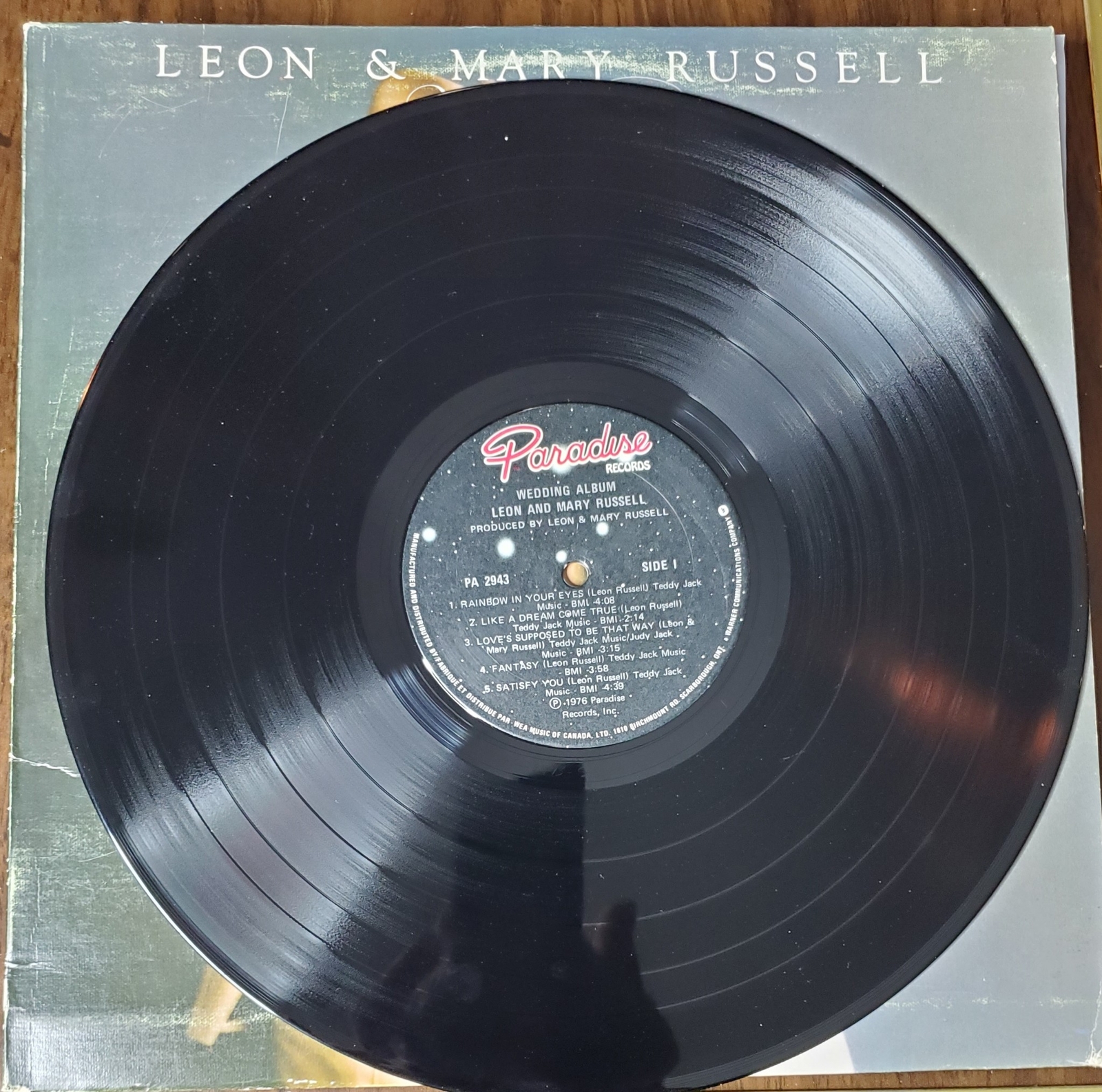 LEON RUSSELL & MARY MCCREARY LP WEDDING LP ALBUM RAINBOW IN YOUR EYES ...