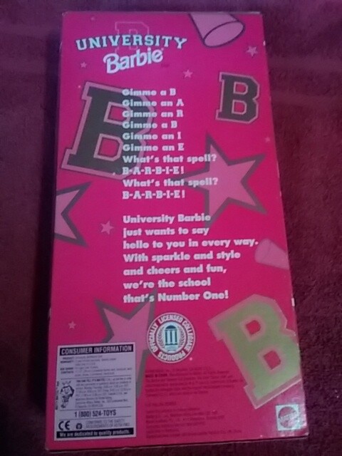 1996 University Barbie Cheerleader Crimson Tide Alabama Never Opened | eBay