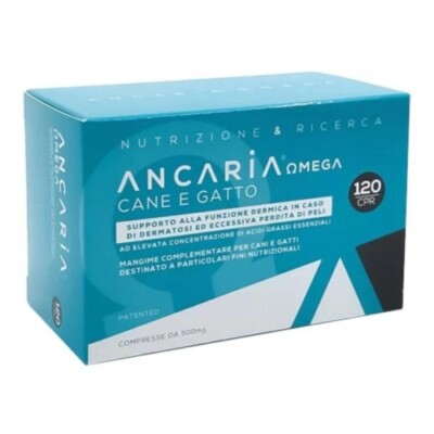 ANCARIA OMEGA 120CPR X LA DERMATOSI DI CANE E GATTO X ECCESSIVA PERDITA ...