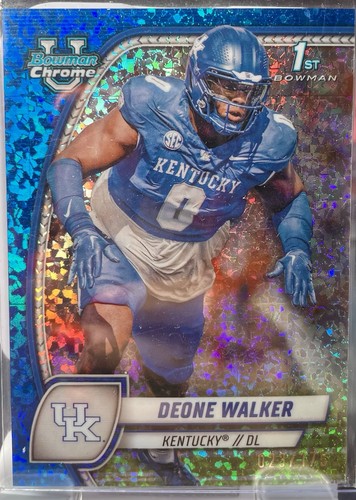 Deone Walker 2025 1st Bowman - #57 Blue Mini Diamond /175 Kentucky ...