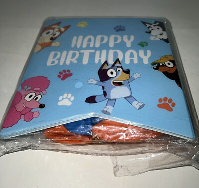 Bluey Birthday Party Decorations Bundle Banner Cake Topper | eBay