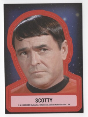 Scotty Sticker Card STAR TREK TOS 40th Anniversary Series 2 1976 Style ...