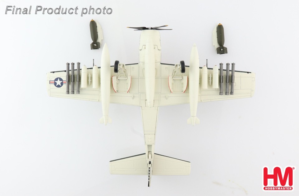 HOBBY MASTER HA2917 1/72 DOUGLAS A-1H SKYRAIDER 412, VA-176, USS ...