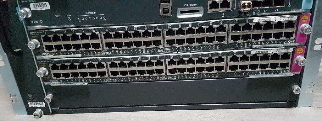 Core Switch Cisco 4507 L+E | 96 RJ45 PoE | 2*PWR 1300W | 2*Controller ...