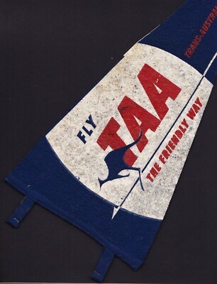 Vintage TAA Pennant Flag 1960's LOGO Trans-Australia Airlines The ...