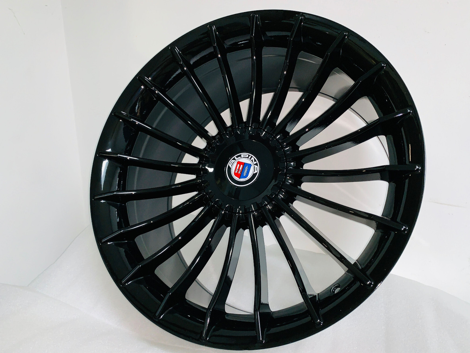 (4) 20" Gloss Black Alpina B7 BMW Wheels Rims fits E65 740IL 750IL 5/6 ...