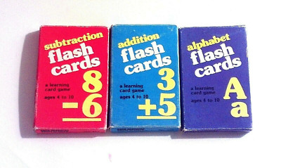 FLASH CARDS Warren Paper Products ~ Addition, Subtraction, Alphabet ...