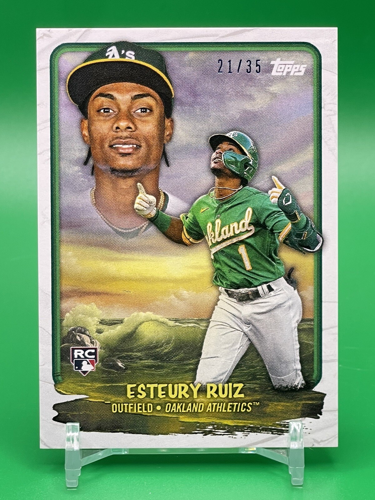 ESTEURY RUIZ 2023 Topps X Bob Ross Joy of Baseball BUDDING TALENTS RC ...