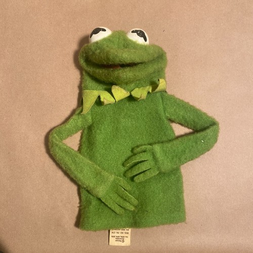 Vintage 1978 Kermit the Frog Hand Puppet Fisher Price Jim Henson ...