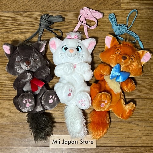The Aristocats Plush Shoulder bag Marie Toulouse Berlioz set Tokyo ...