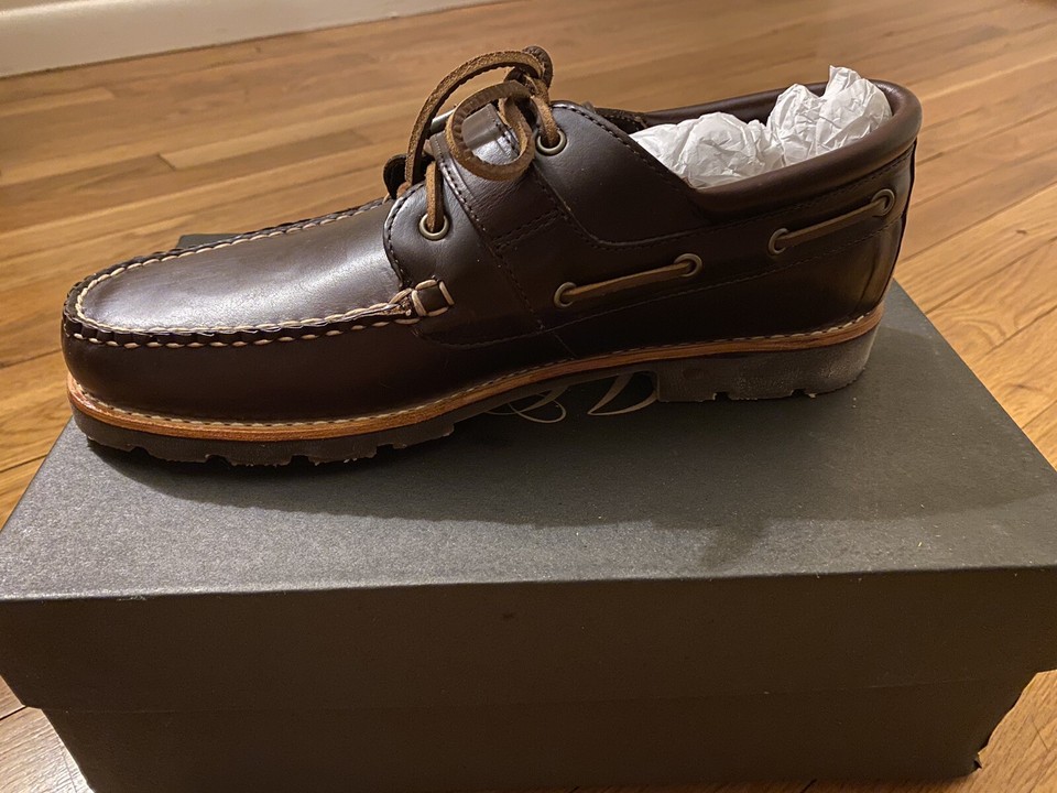 BRAND NEW! J. Crew Brown Leather Loafer Lug Sole Strap Sz 12 Polo ...