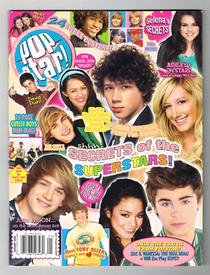 Pop Star Magazine - January 2008 - Teen Zac Efron Nick Jonas Complete ...
