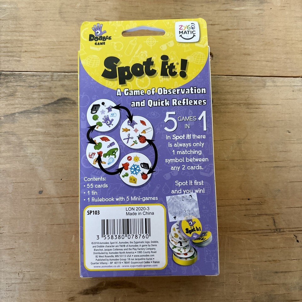 Spot It! Classic Card Game (Eco-Blister)| Matching | Fun Kids for ...