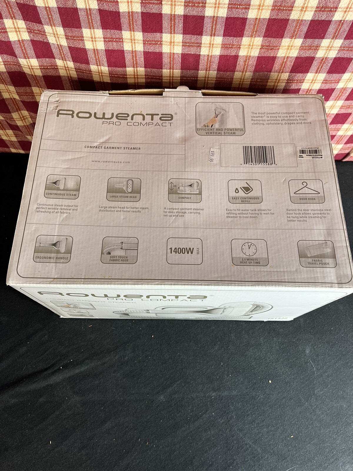 Rowenta IS1430 Pro Compact Garment Steamer 1400w for sale online | eBay