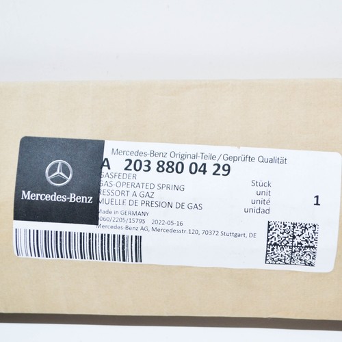 NEW MERCEDES-BENZ C W203 ENGINE HOOD LEFT GAS SPRING STRUT A2038800429 ...