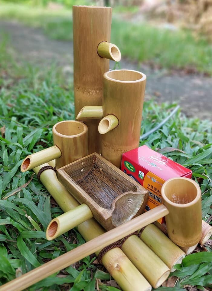 Small Japanese Bamboo Fountain Shishi Odoshi Japanese Bamboo Water