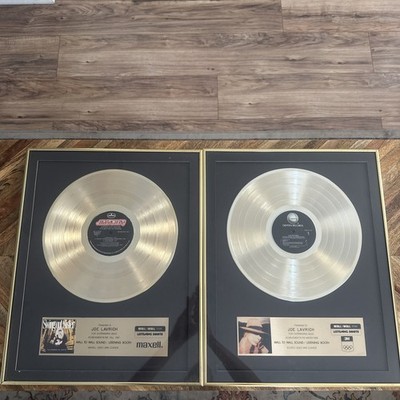 Lot Of 2 Wall To Wall Listening Booth Gold Record Sales Awards Plaques ...