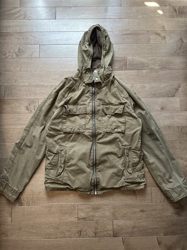 Lucky Brand California Olive Green Utility Cargo Jacket Men’s Medium | eBay