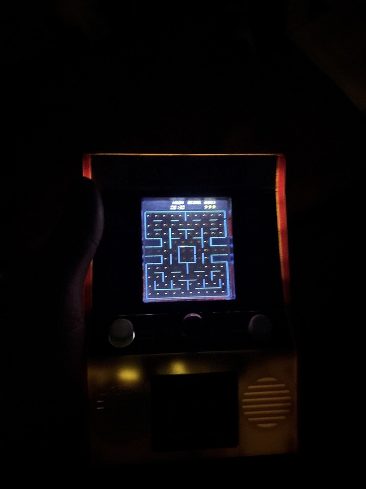 Pac-Man Mini Arcade Game Basic Fun Retro LCD Handheld Tested Working ...