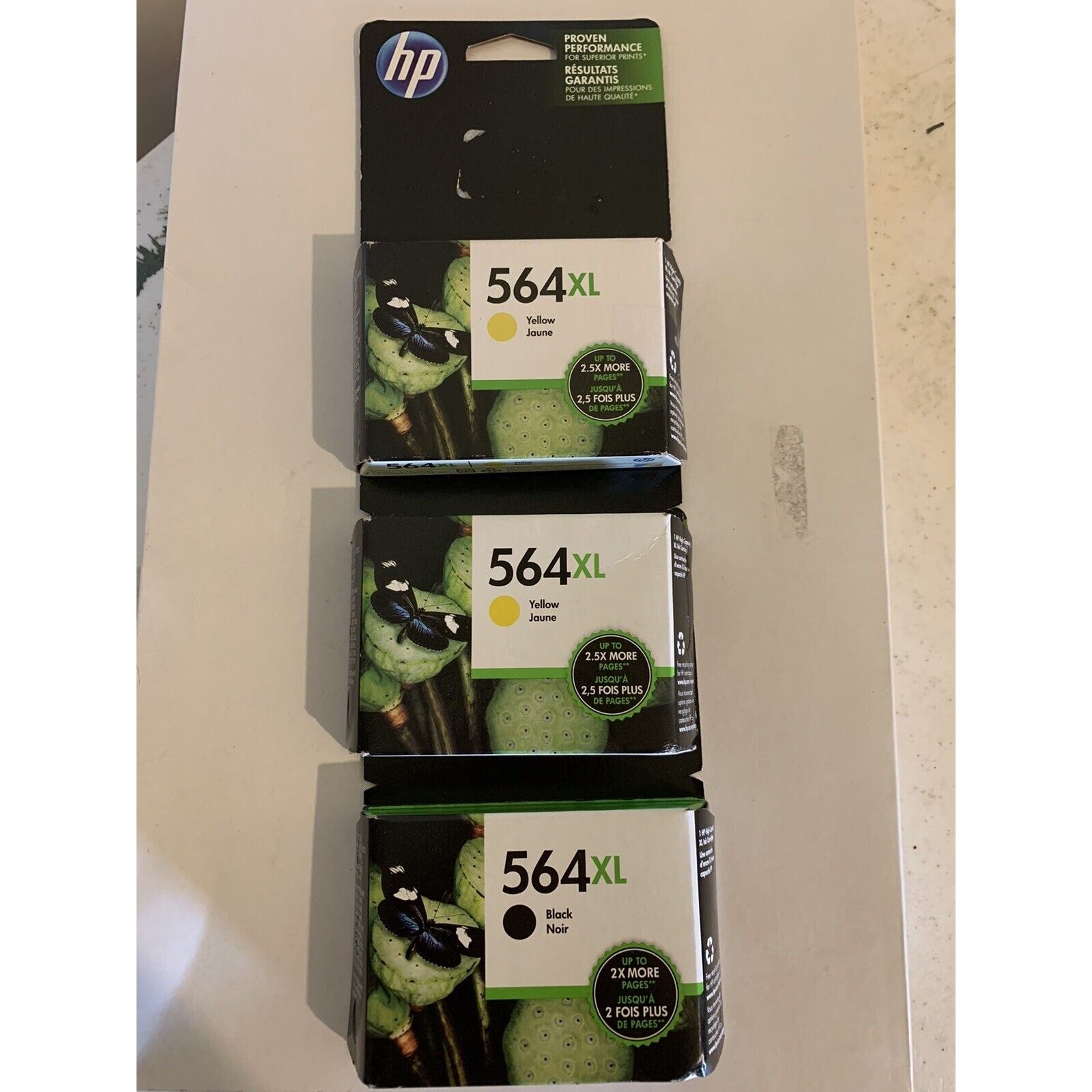 Hp 564xl Black Yellow Cartridges Lot | eBay