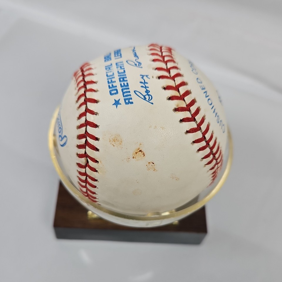 Nolan Ryan Autographed Rawlings Baseball in Display Case Original ...