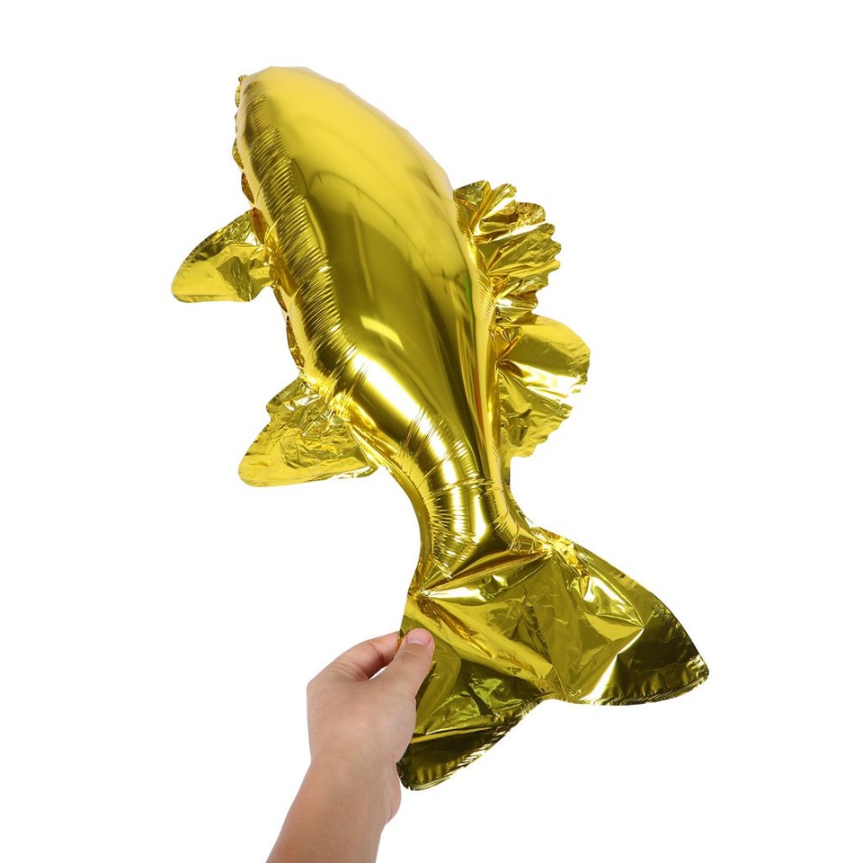 12pcs Large Goldfish Foil Balloons Fish Party Decorations Inflatable ...