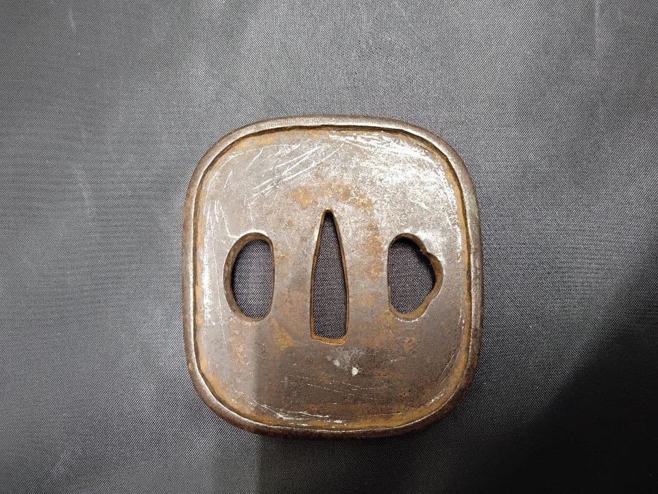 Thick iron tsuba Edo period M1252 | eBay