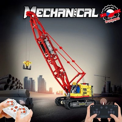 Crawler Crane Building Block Set,1322Pcs Remote Control Construction ...