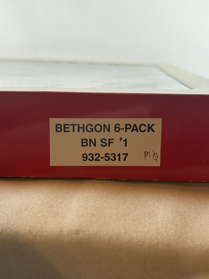HO Scale Walthers Gold Line BNSF Black Bethgon 6 Pack #1 932-5317 | eBay